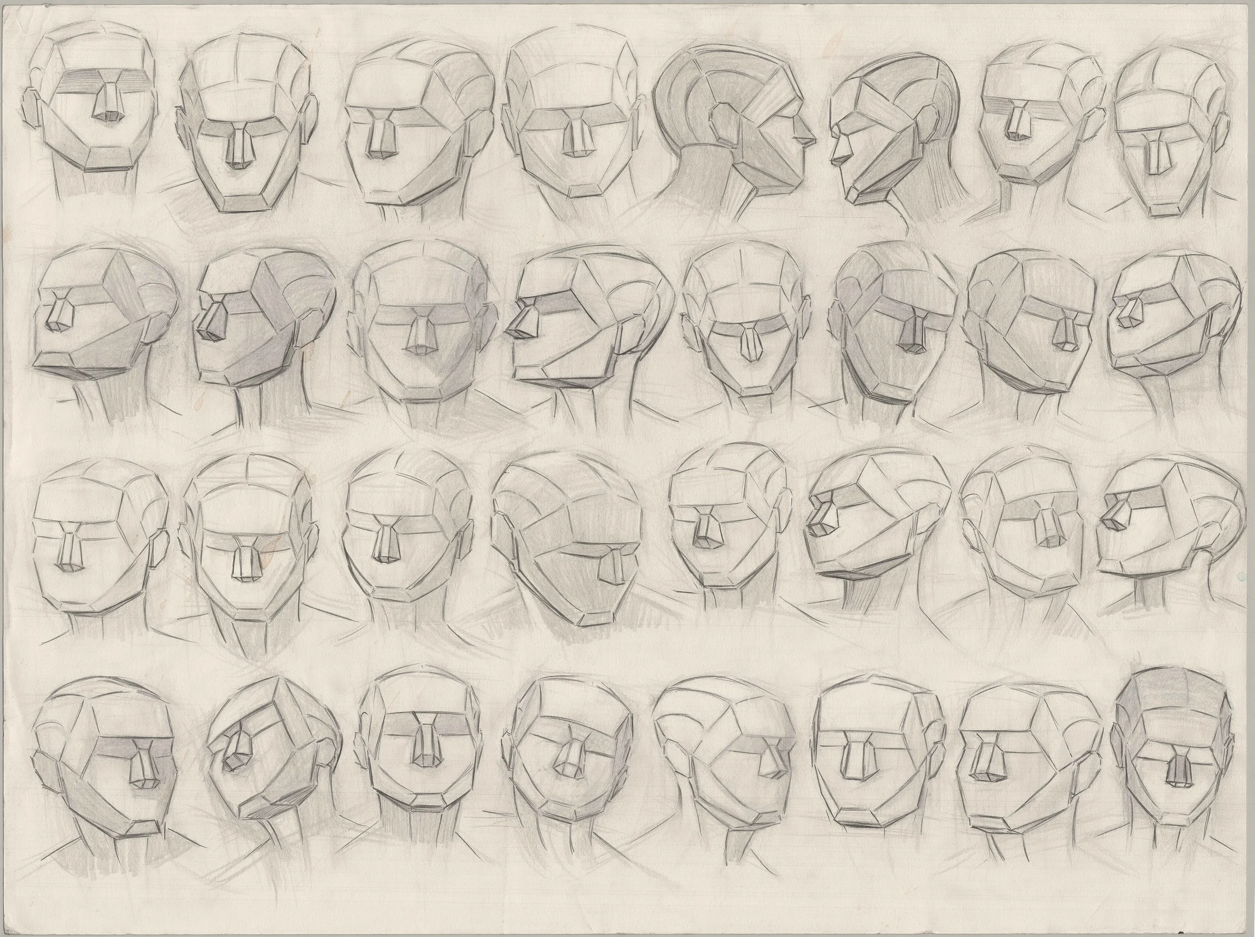 3D models of the head — Drawcademy.