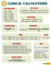 RD Exam Clinical Calculation Reference Sheet — PrepTable — Pass the RD ...