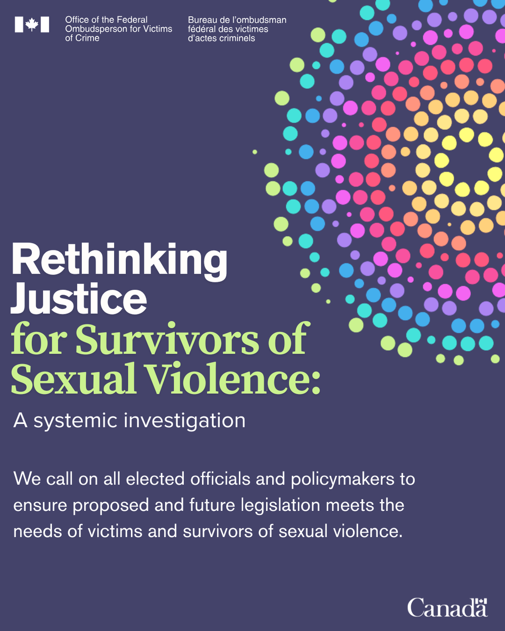 Federal Ombudsperson Report - “Rethinking Justice for Survivors of ...
