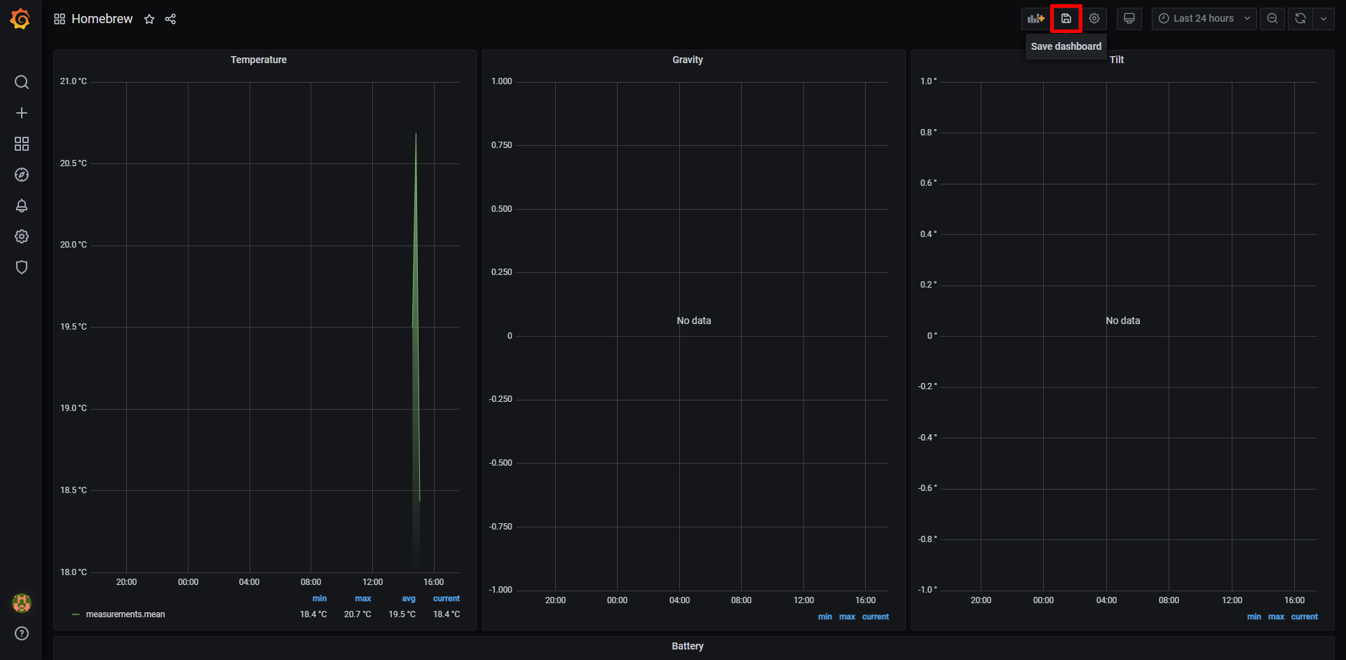 Visualization Engine iSpindel | IT — Tipsy Hawk Brewing