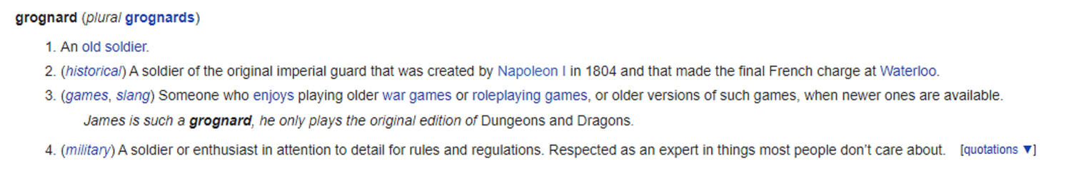 What is a "Grognard"? — Drunkards and Dragons