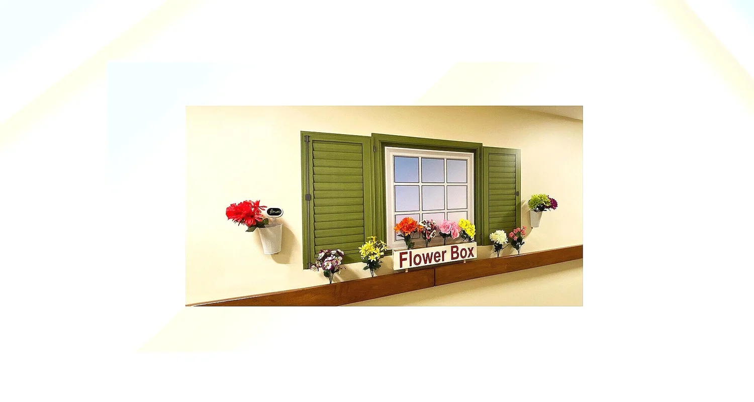 Window wraps for Hallways in Memory Care — Creative Art Co