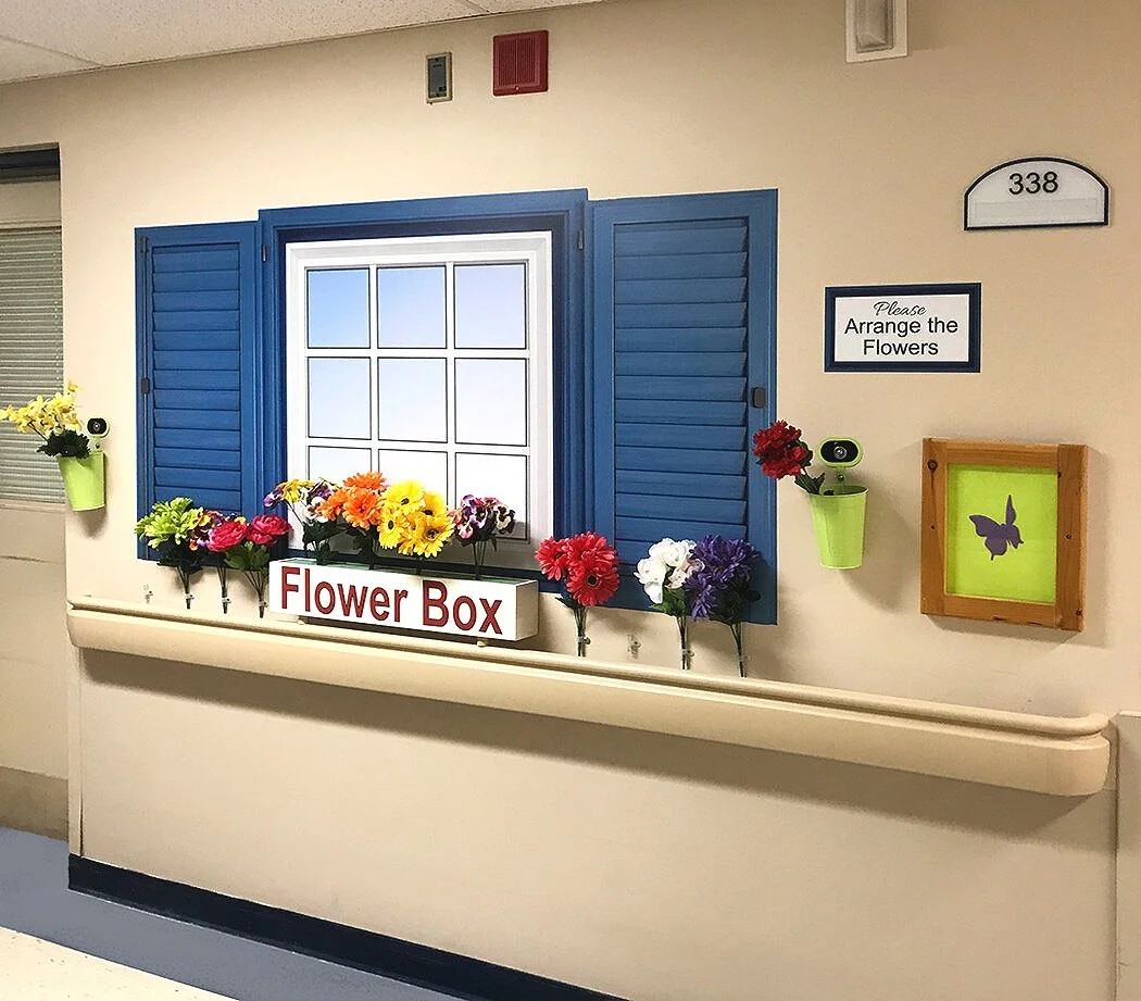 Window wraps for Hallways in Memory Care — Creative Art Co