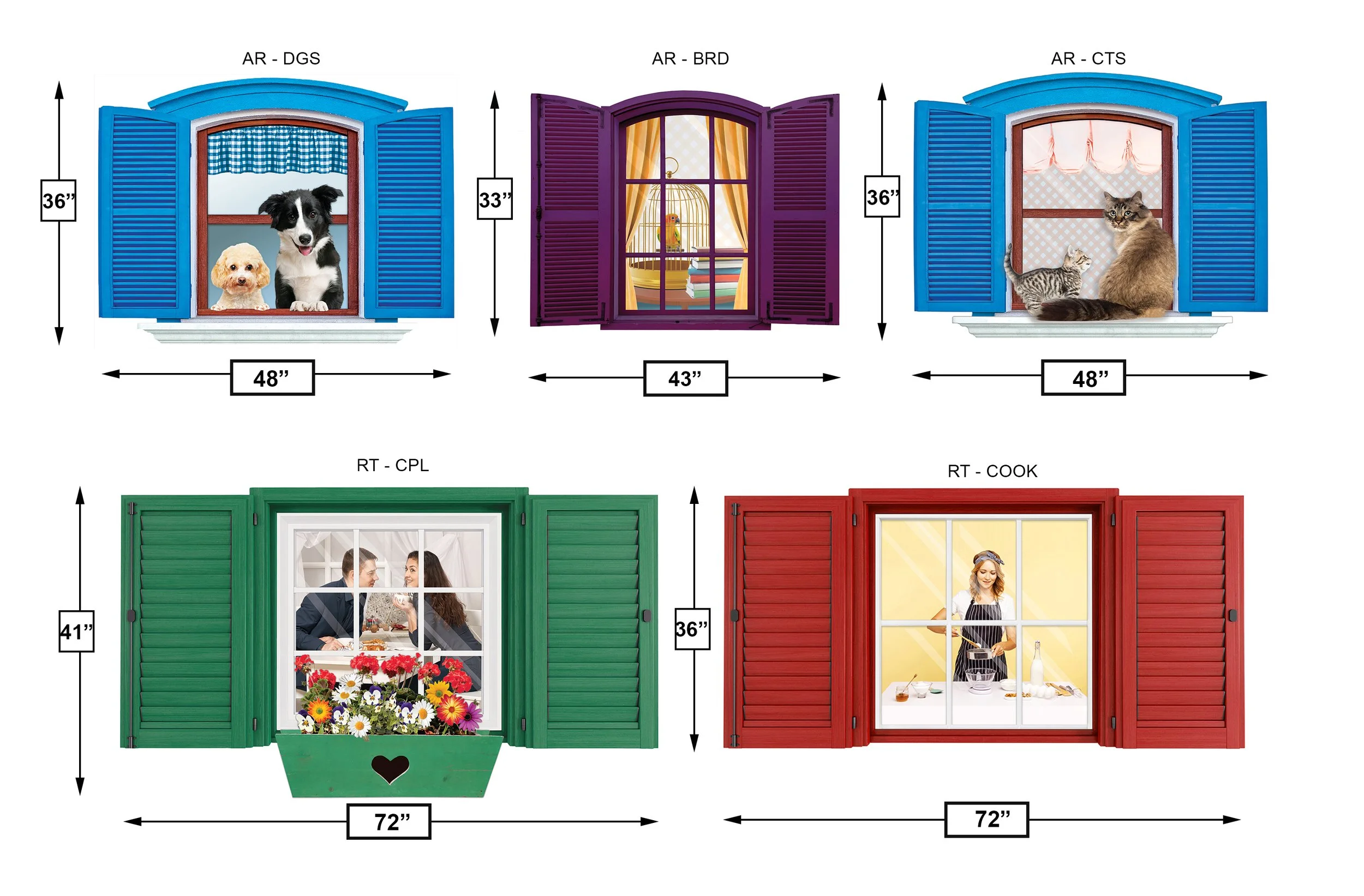 Window wraps for Hallways in Memory Care — Creative Art Co