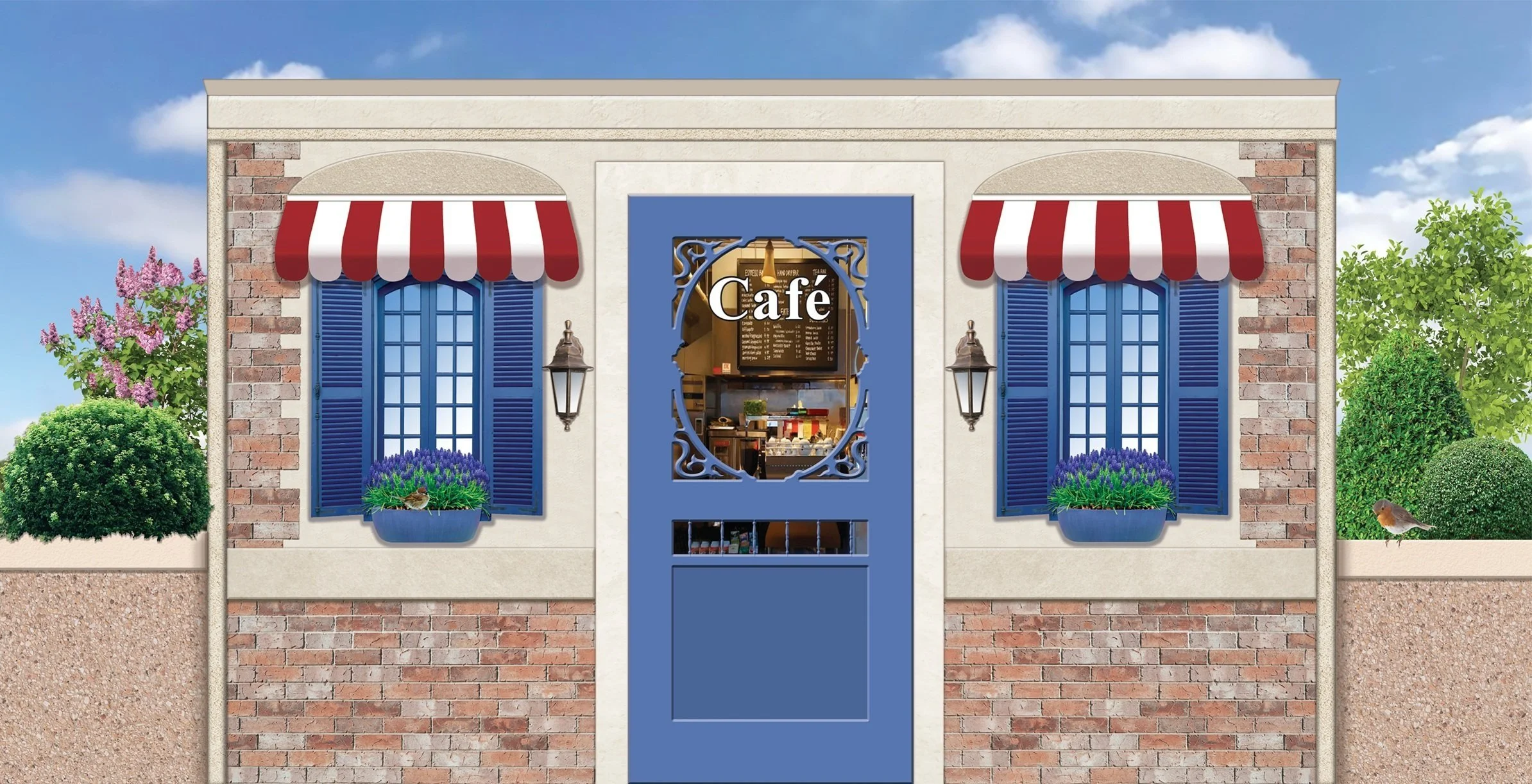 Café Backdrop — Creative Art Co