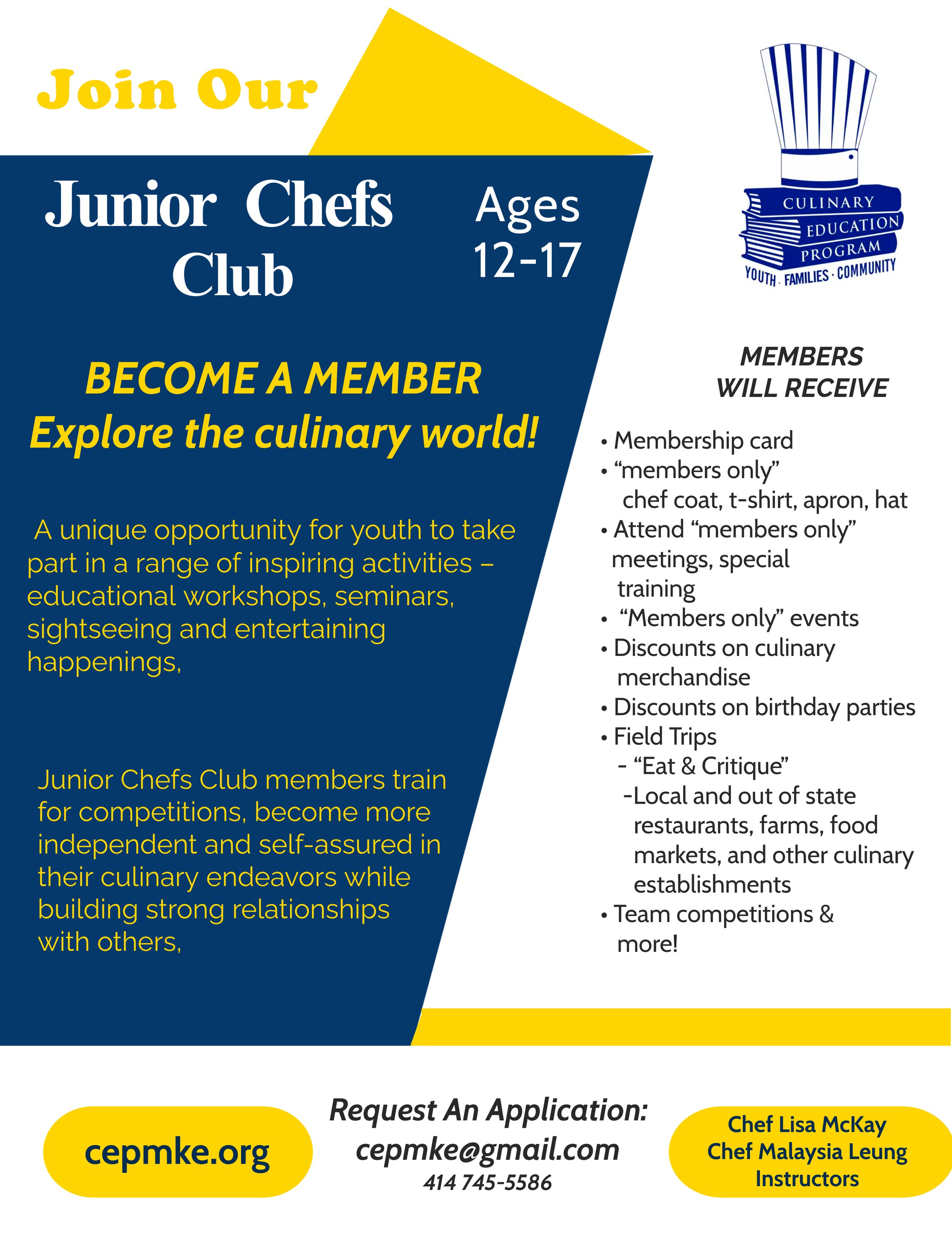 Jr. Chef Club — Culinary Education Academy