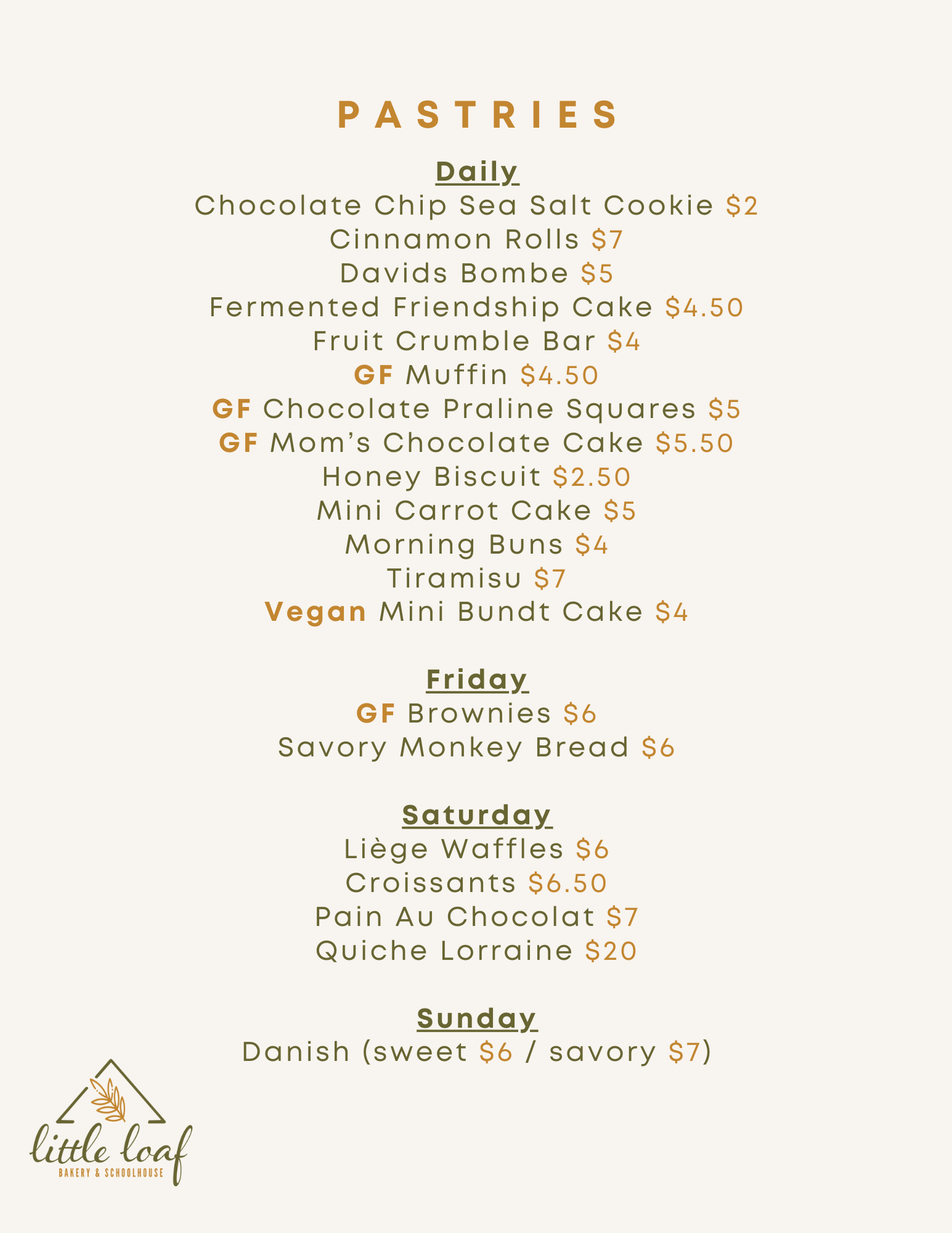 General 5 — Little Loaf Bakery & Schoolhouse