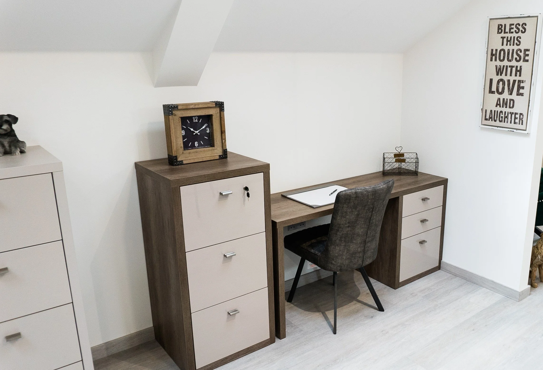 Ex-Display Urbano Solar Office Desk & Filing Cabinet — Simply Kitchens