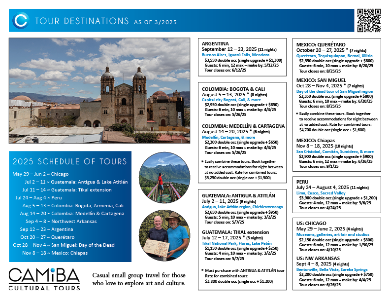 Camiba Scheduled Tours — CamibaCulturalTours