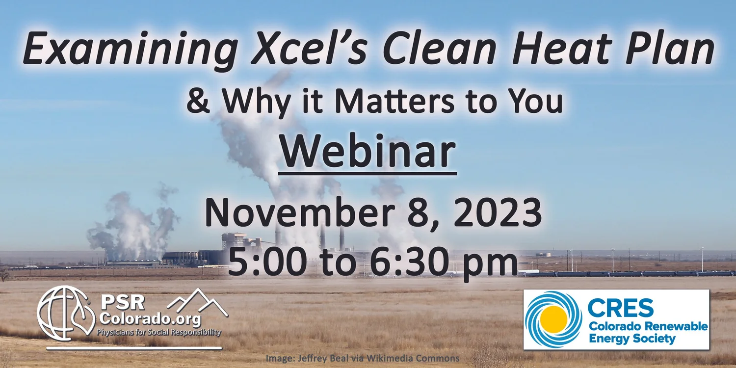 Clean Heat Plan Webinar — PSR Colorado