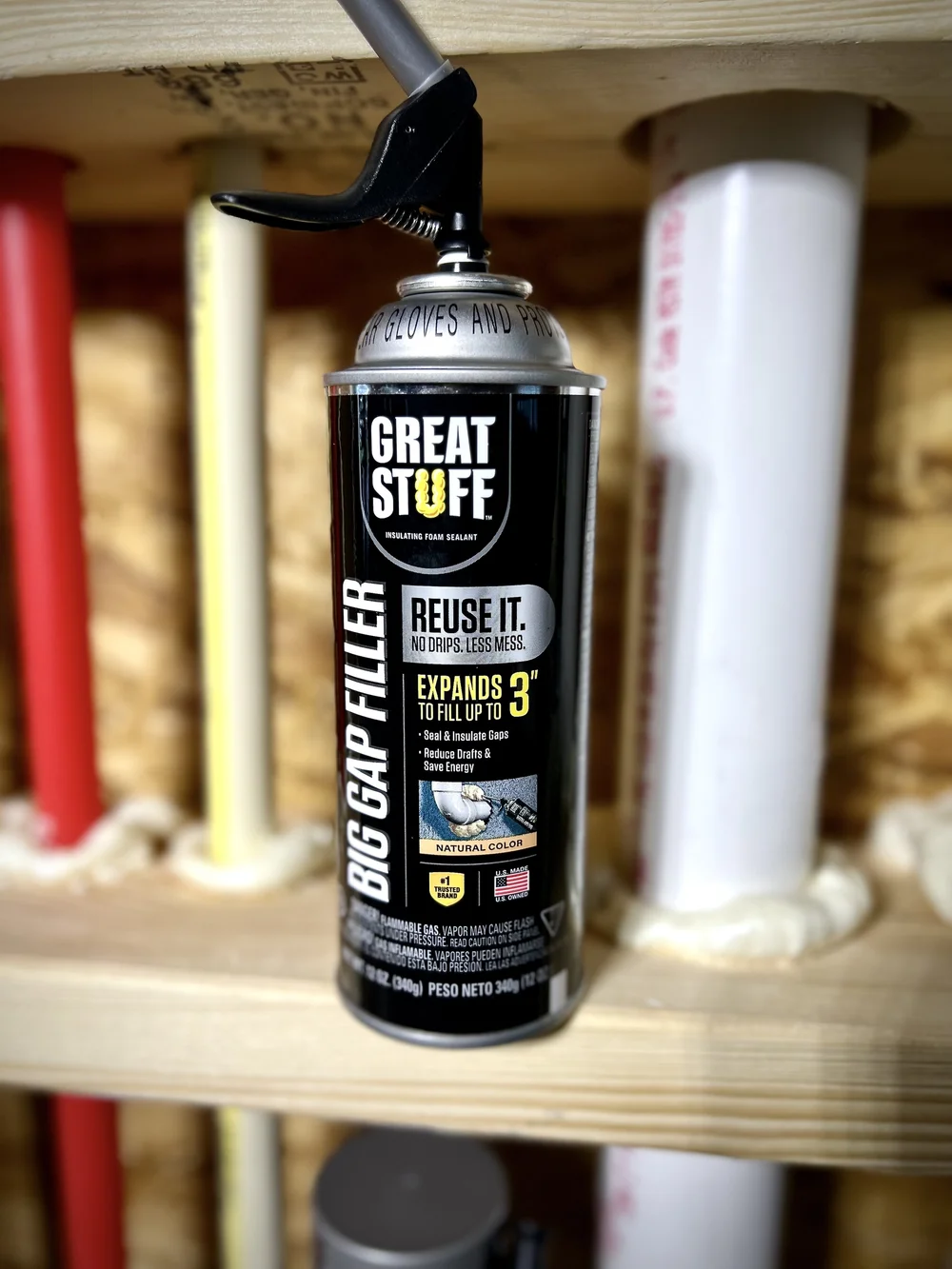 Great stuff Big Gap Filler — MEXICAN CARPENTER