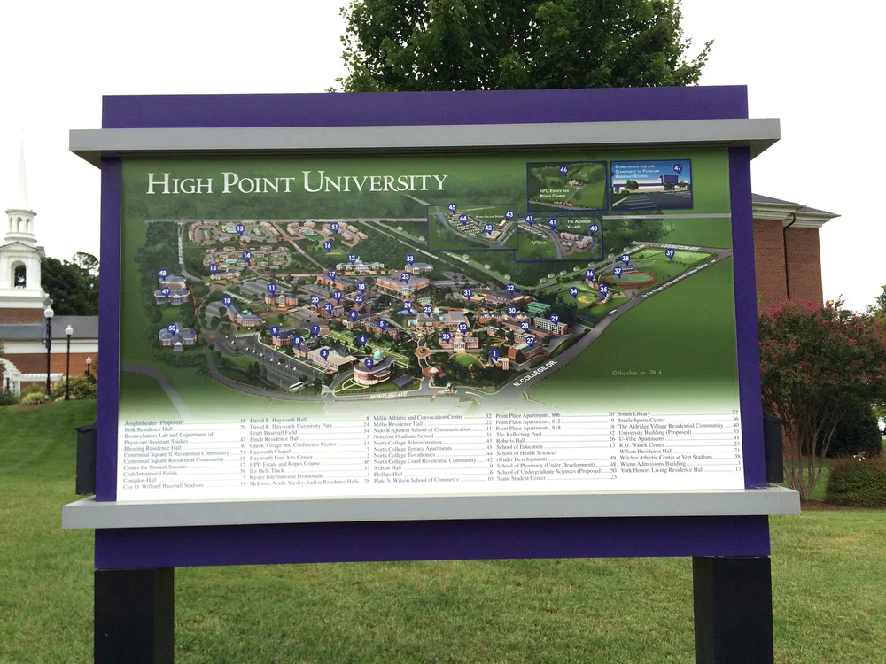 High Point University — Sketches, Etc | Creating Handmade Campus Maps