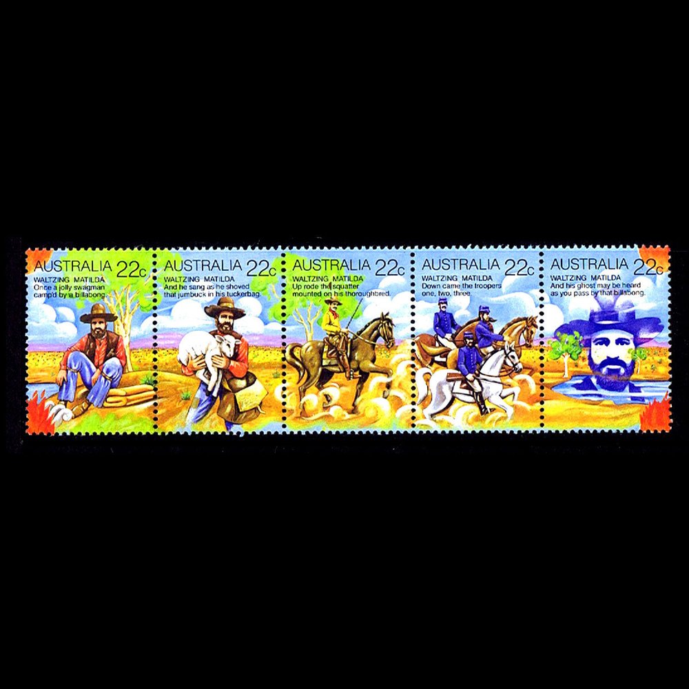 Australian Decimal Stamps 1983 Sentimental Bloke, Strip 5, MNH — Mind ...