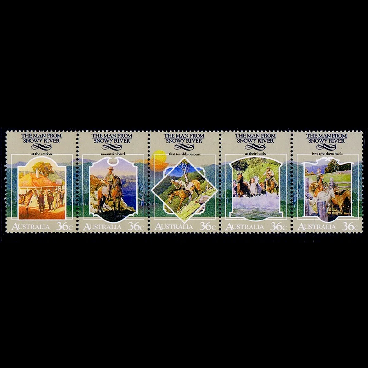 Australian Decimal Stamps 1986 AUSSAT, Complete Set 2, MNH — Mind Webs ...