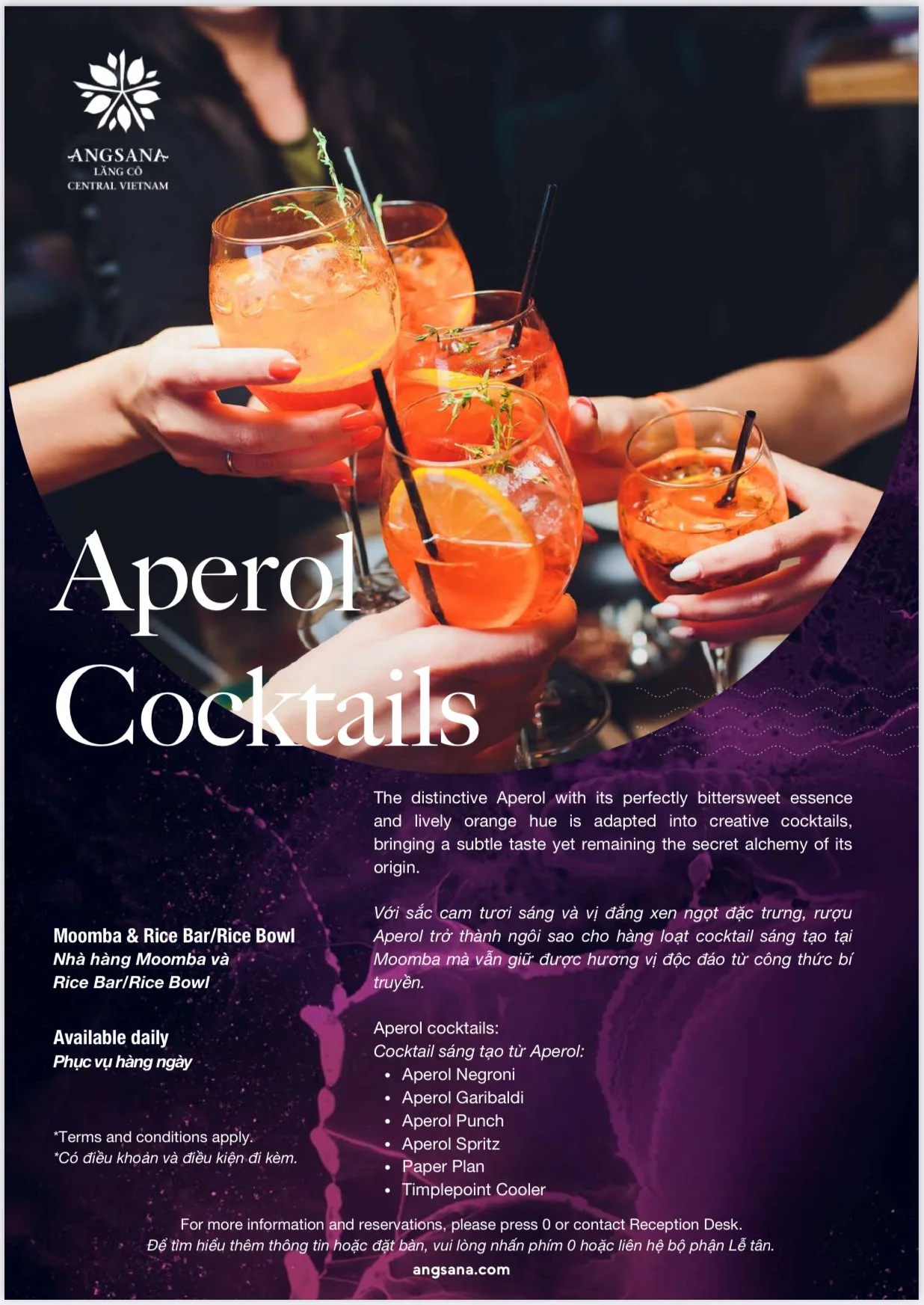 MOOMBA — Angsana Menu