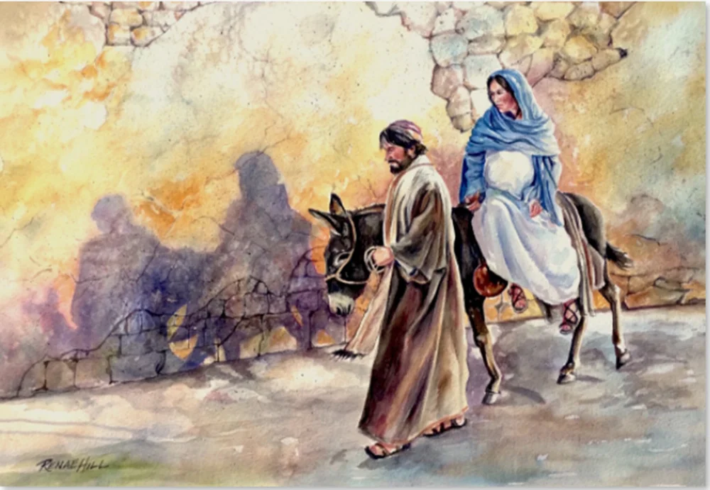 Mary And Joseph Journey To Bethlehem