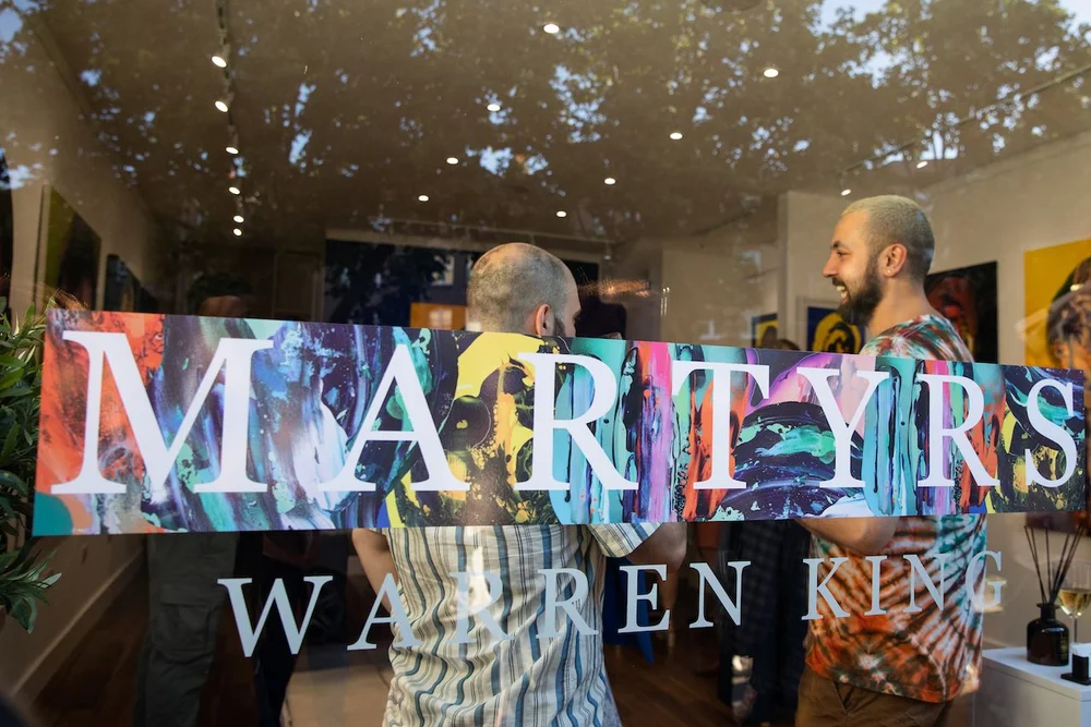 THE ARTIST AT THE LAUDERDALE GALLERY — ART BY WARREN KING