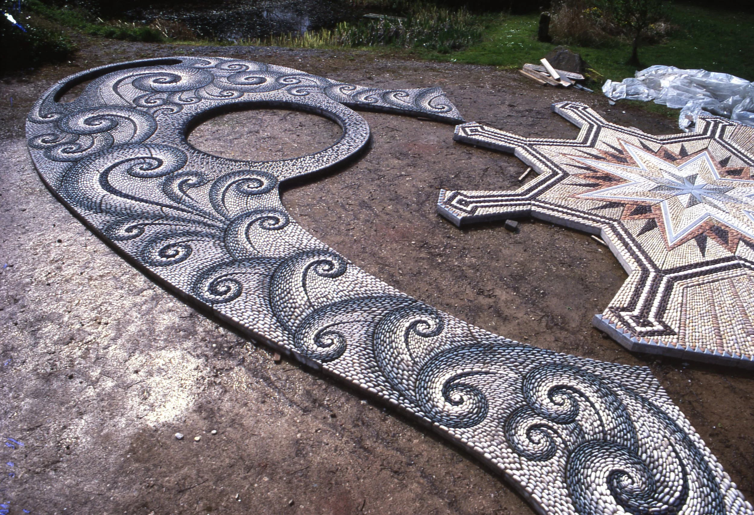 The Making Process. — Pebble Mosaics & Cobblestone Design: Maggy ...