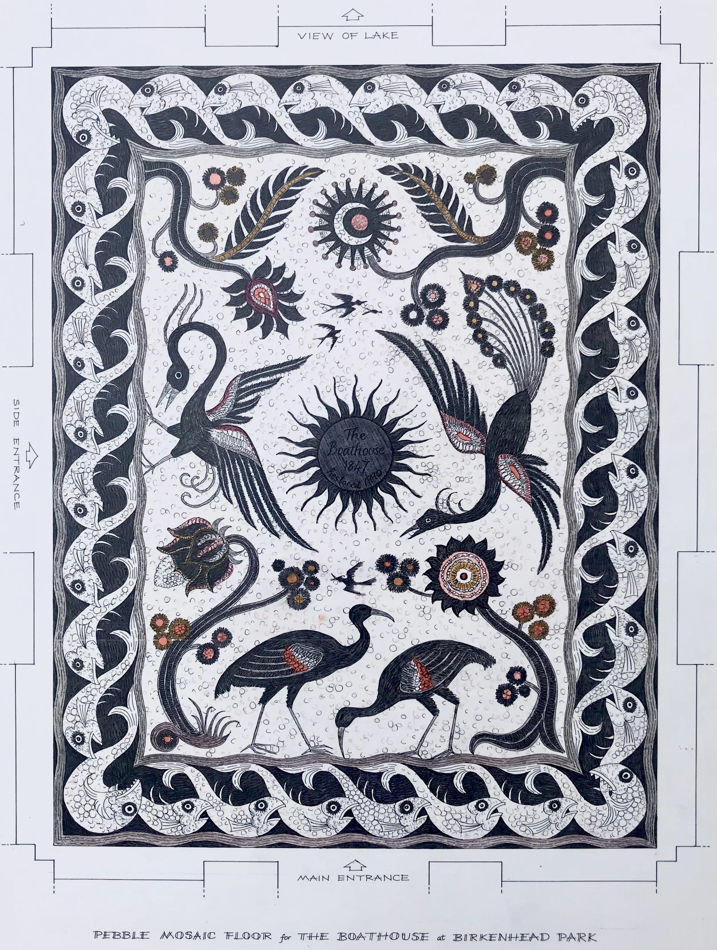 The Making Process. — Pebble Mosaics & Cobblestone Design: Maggy ...