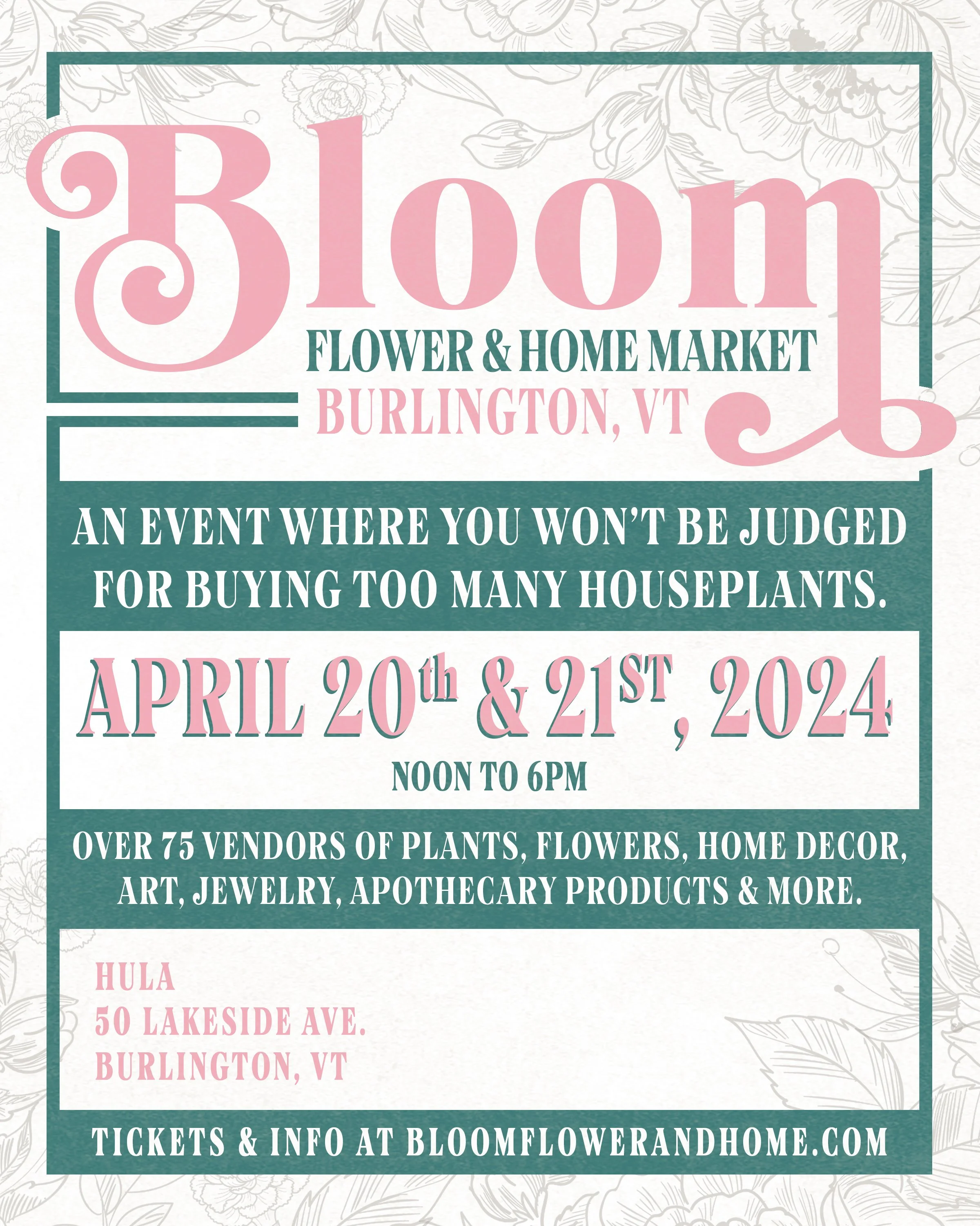 Tickets — Bloom Flower and Home