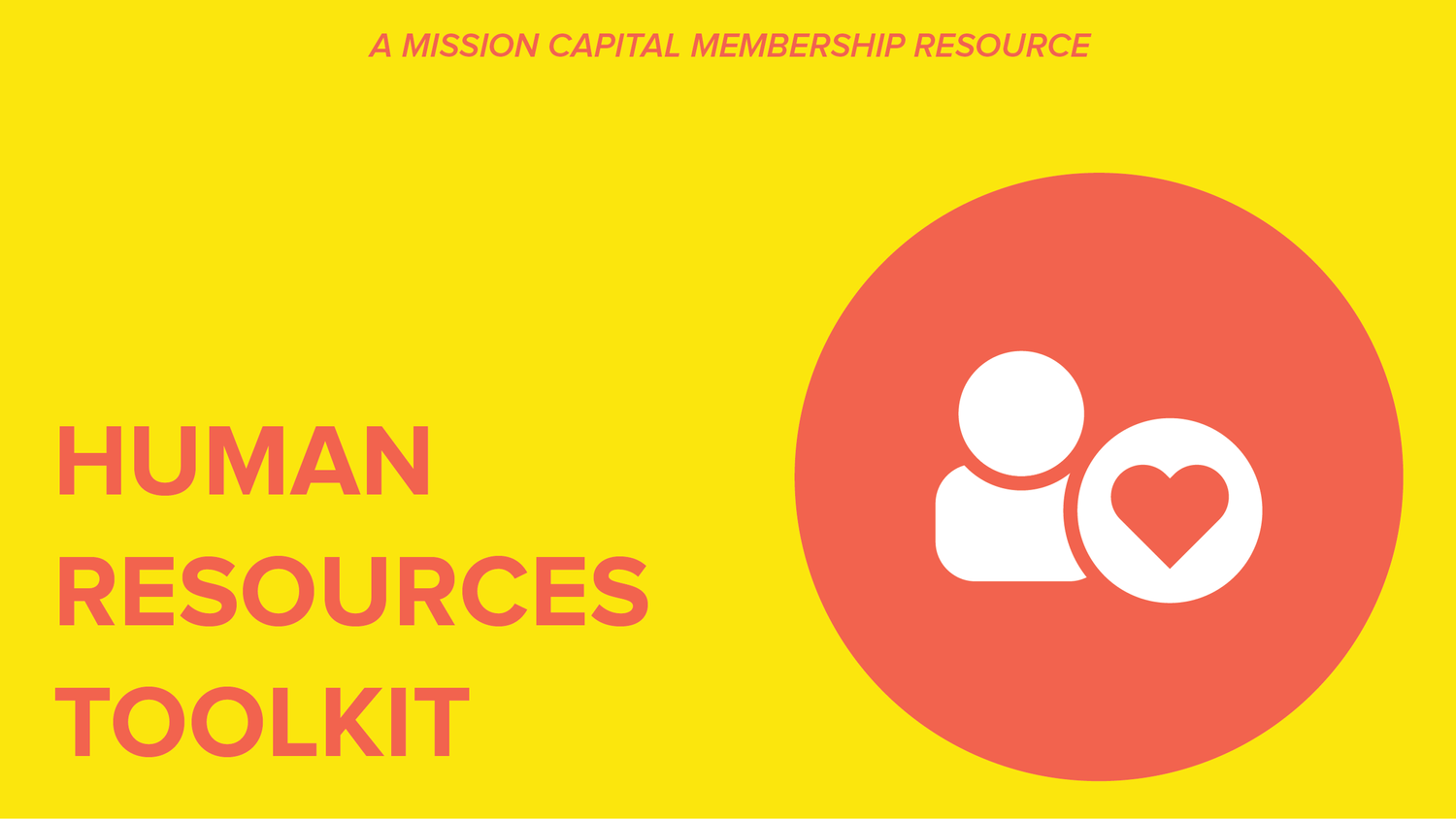 Resource Highlight: HR Toolkit — Mission Capital