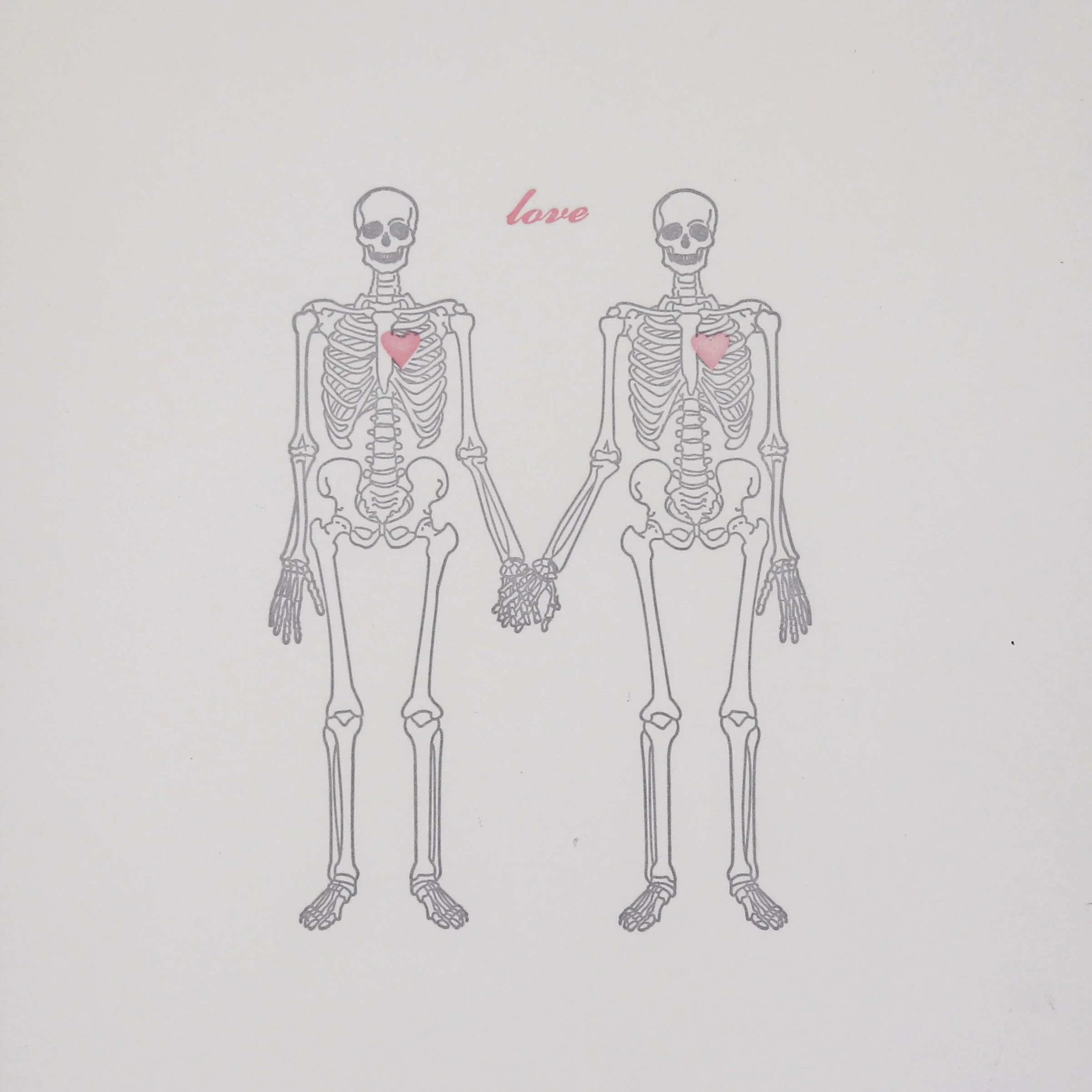 Skeleton Card — Quick Brown Fox Letterpress