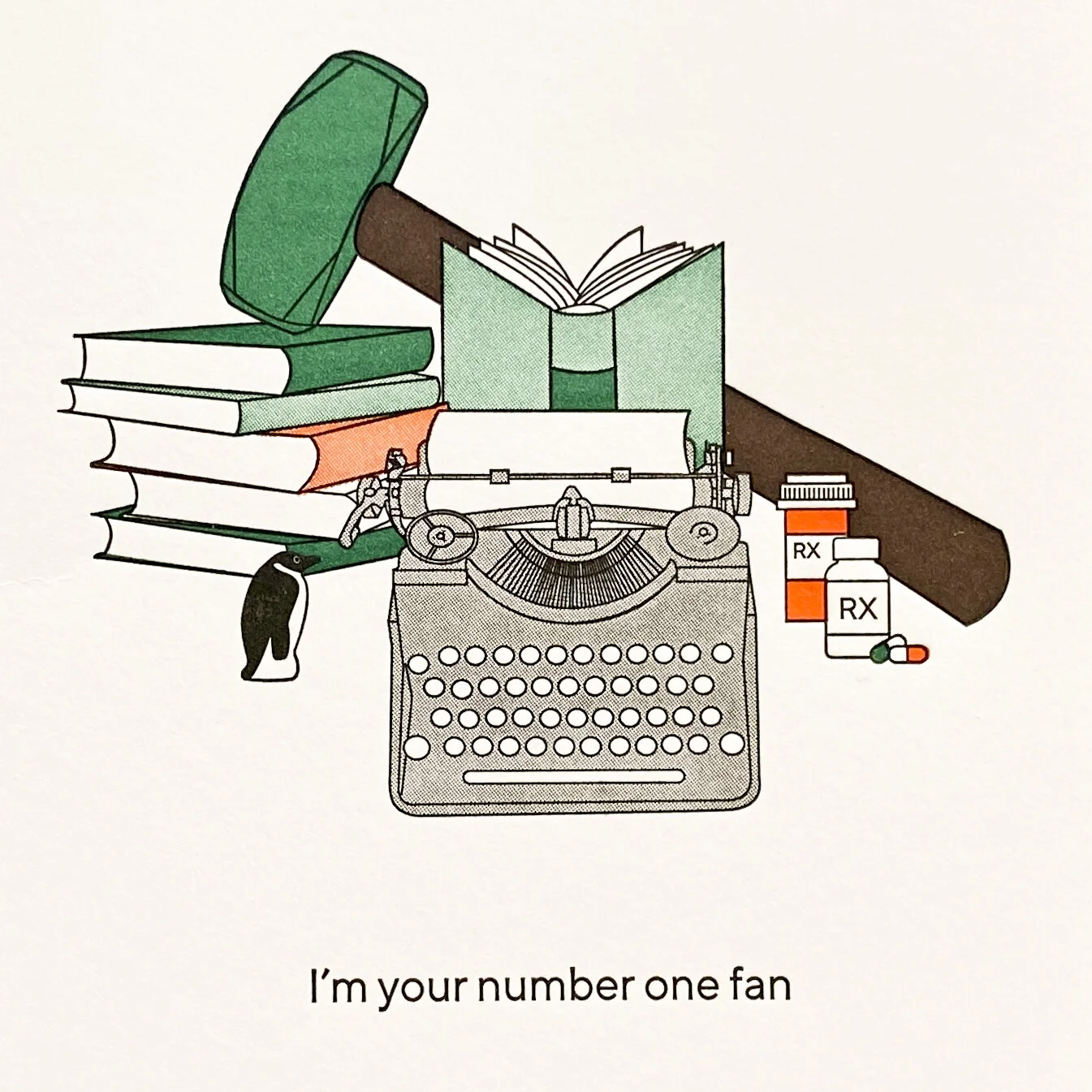 No. 1 Fan Card — Quick Brown Fox Letterpress