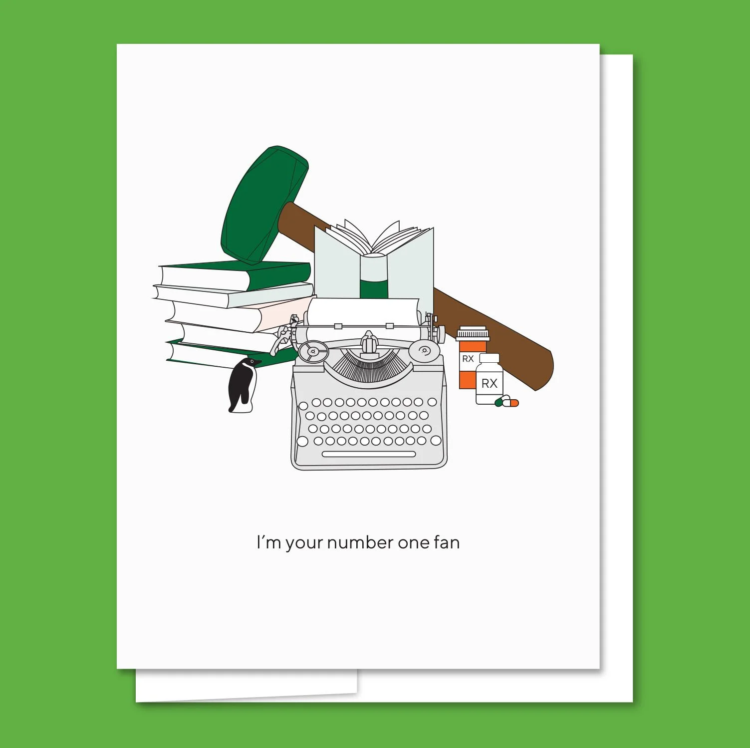 No. 1 Fan Card — Quick Brown Fox Letterpress