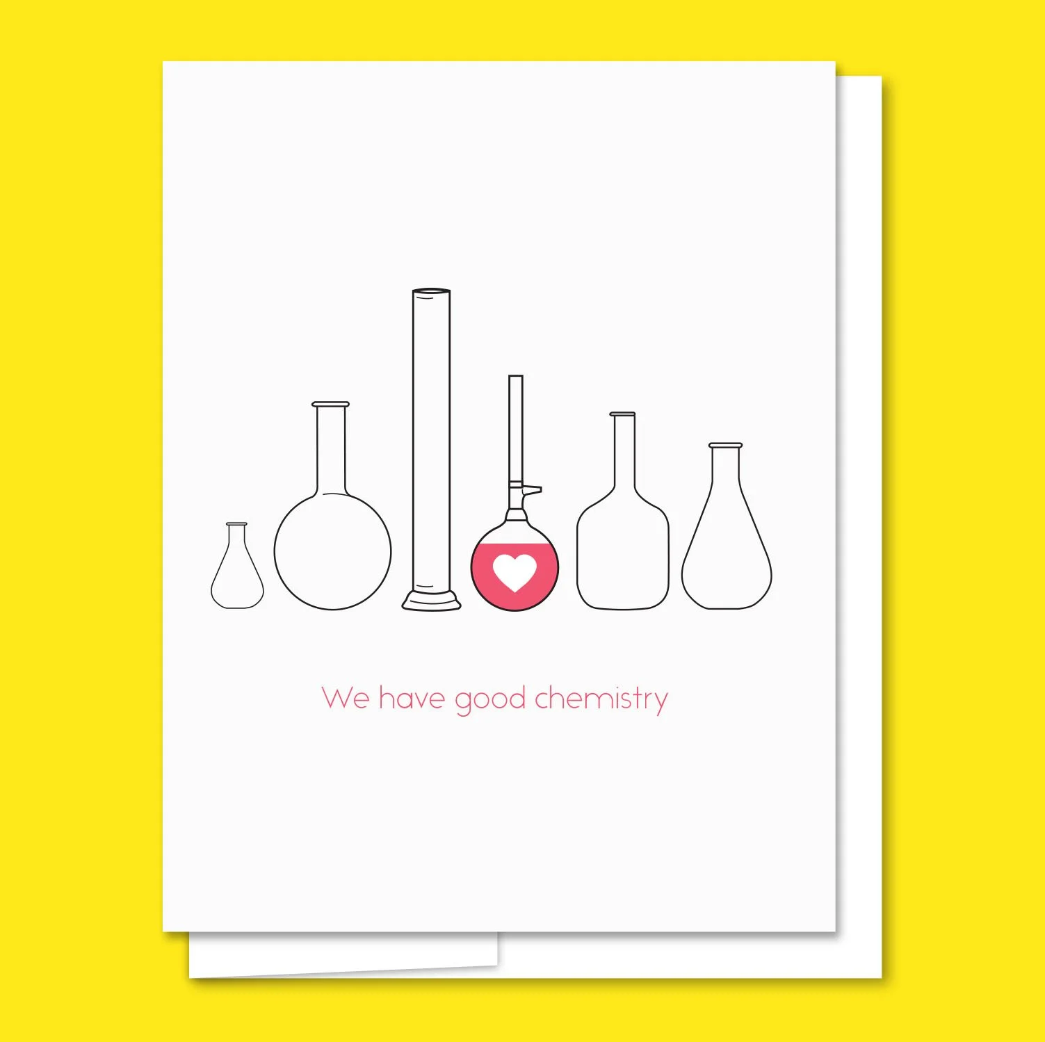 Chemistry Card — Quick Brown Fox Letterpress