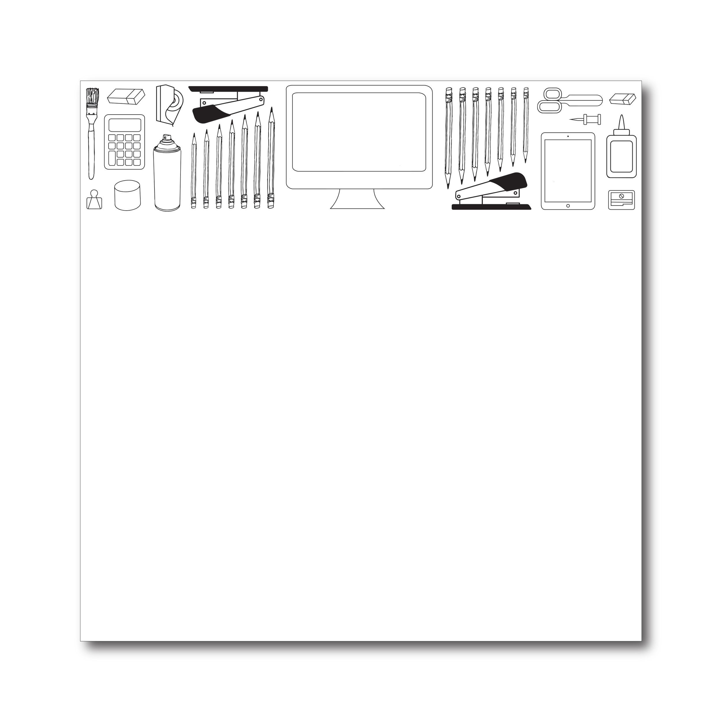 Tech Notepad — Quick Brown Fox Letterpress