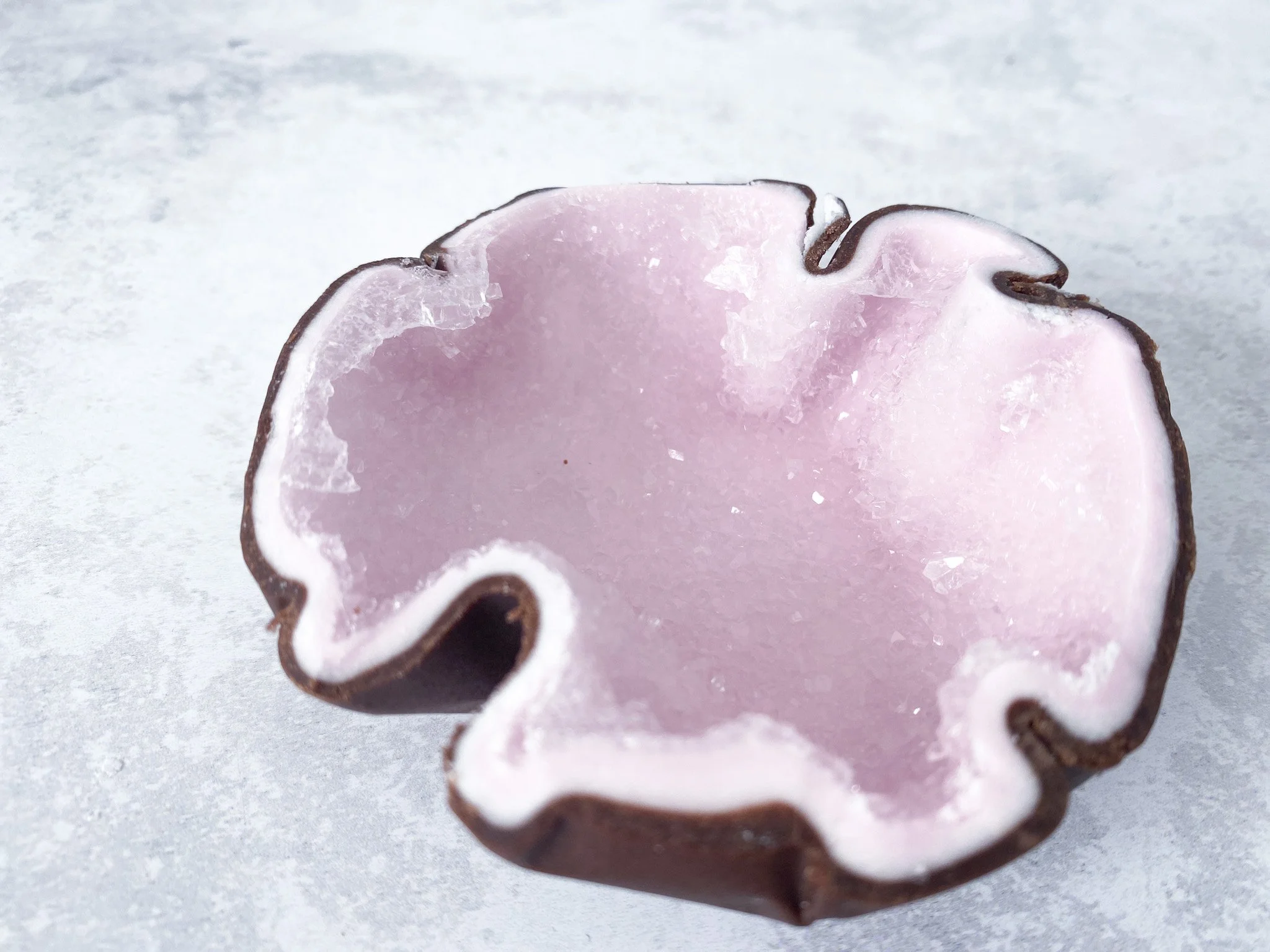 Vegan Edible Crystal Candy Geodes — Candy Rocks