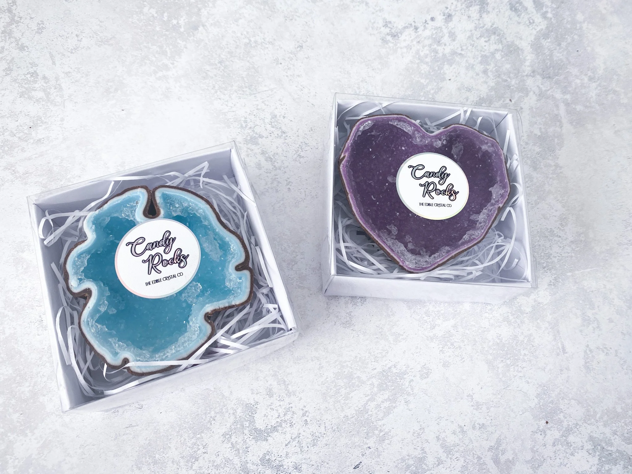 Vegan Edible Crystal Candy Geodes — Candy Rocks