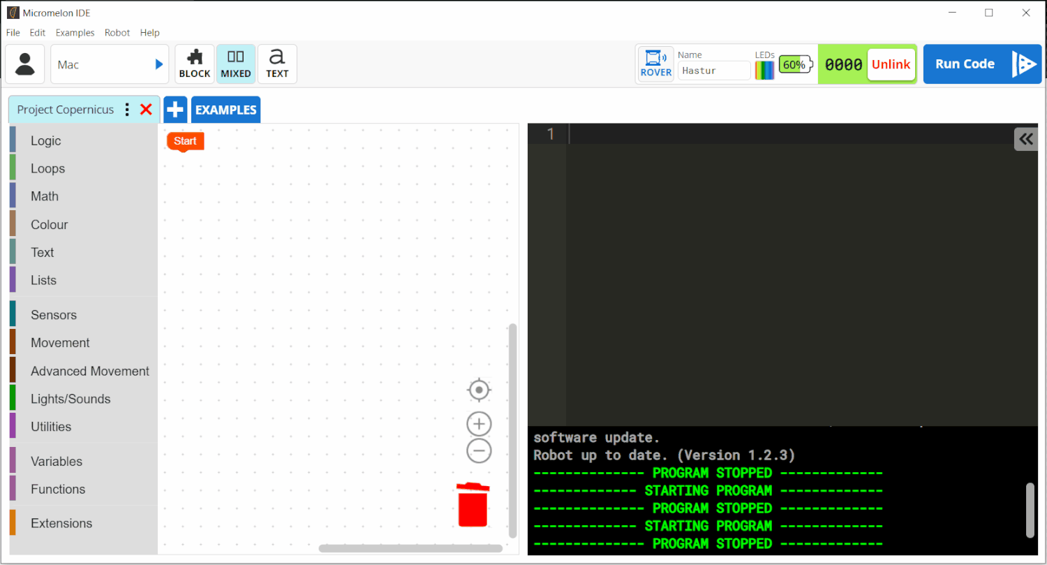The Accelerometer Micromelon Robotics