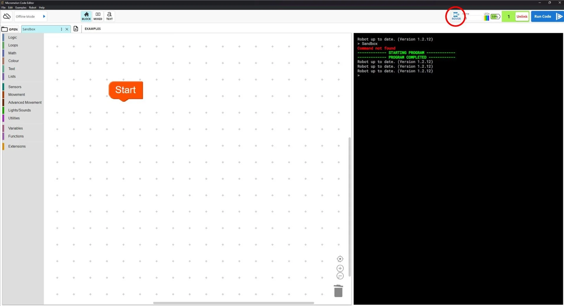 How to Remote Control the Rover — Micromelon Robotics