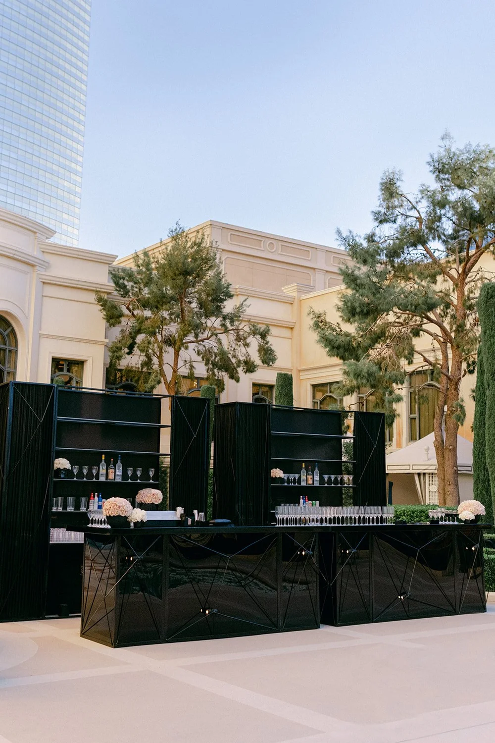 Black and Pink Glamorous Bellagio Wedding — Andrea Eppolito Las Vegas ...