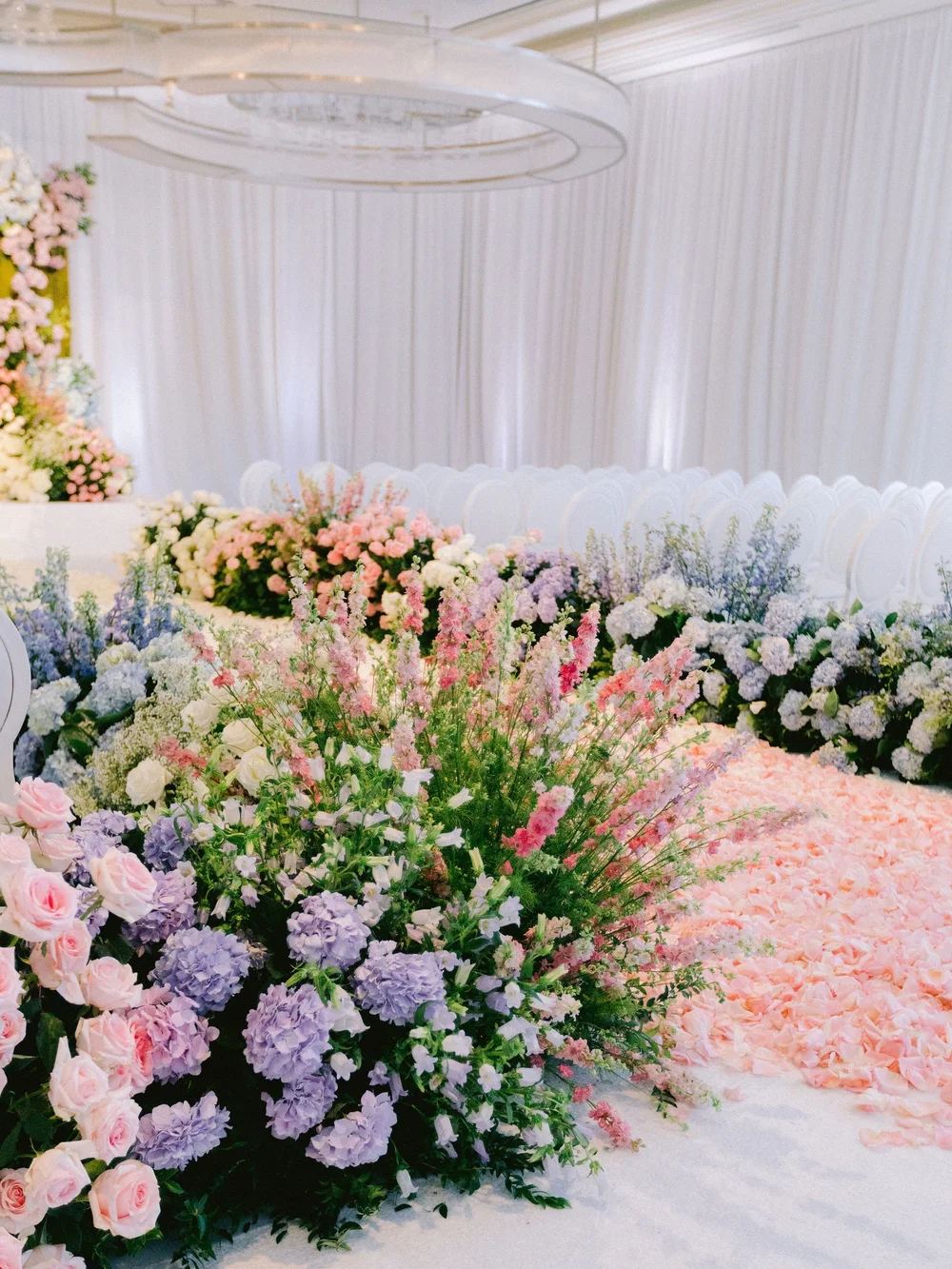 Pink and Blue Garden-Inspired Luxe Ballroom Wedding — Andrea Eppolito ...
