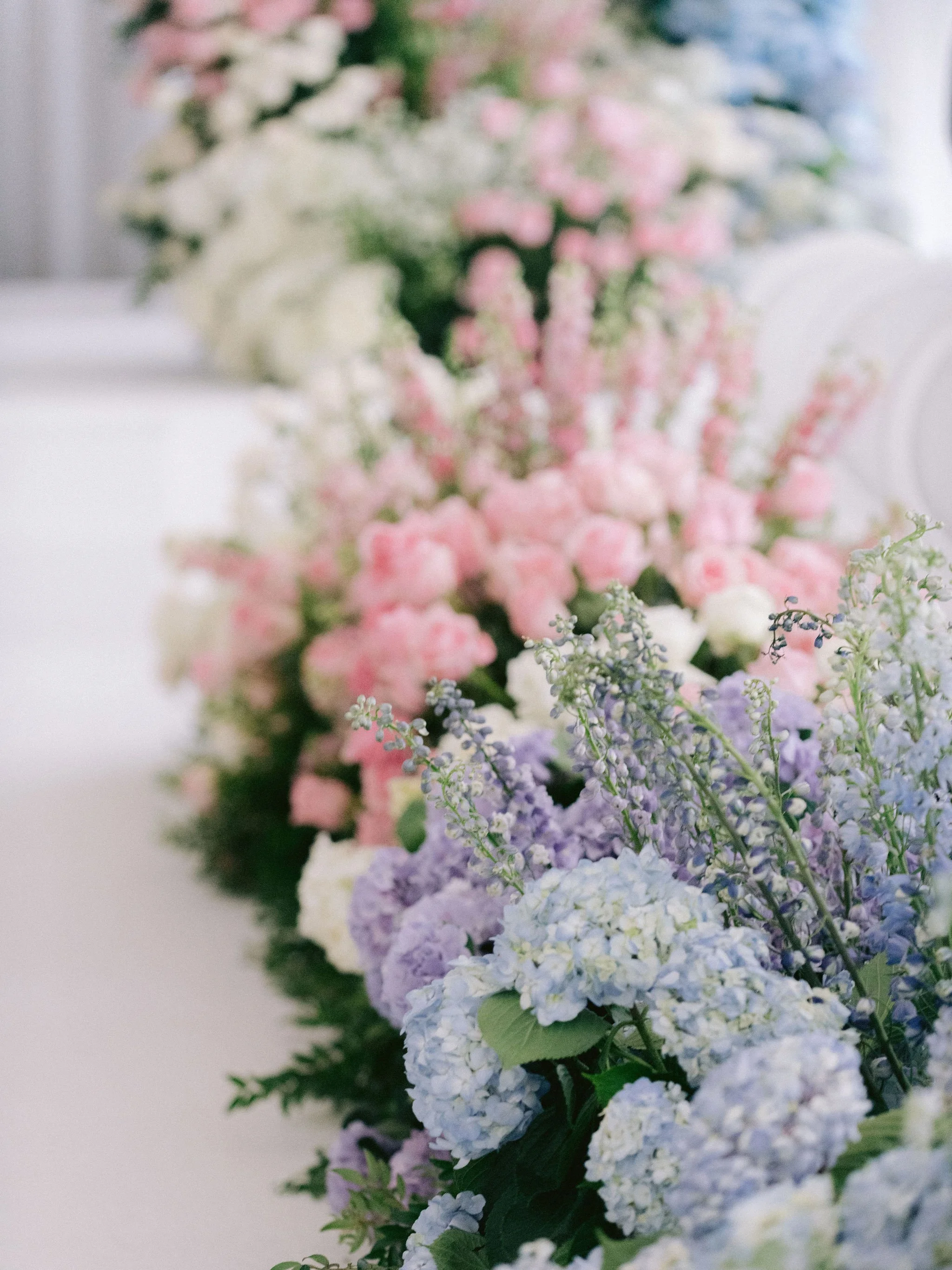 Pink and Blue Garden-Inspired Luxe Ballroom Wedding — Andrea Eppolito ...
