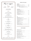 Menu — The Harvey House