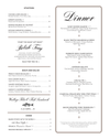 Menu — The Harvey House