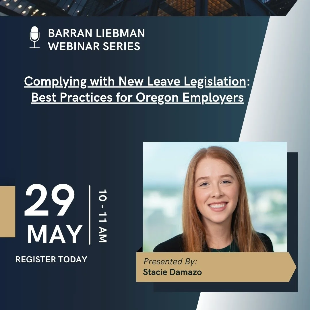 Seminars — Barran Liebman LLP