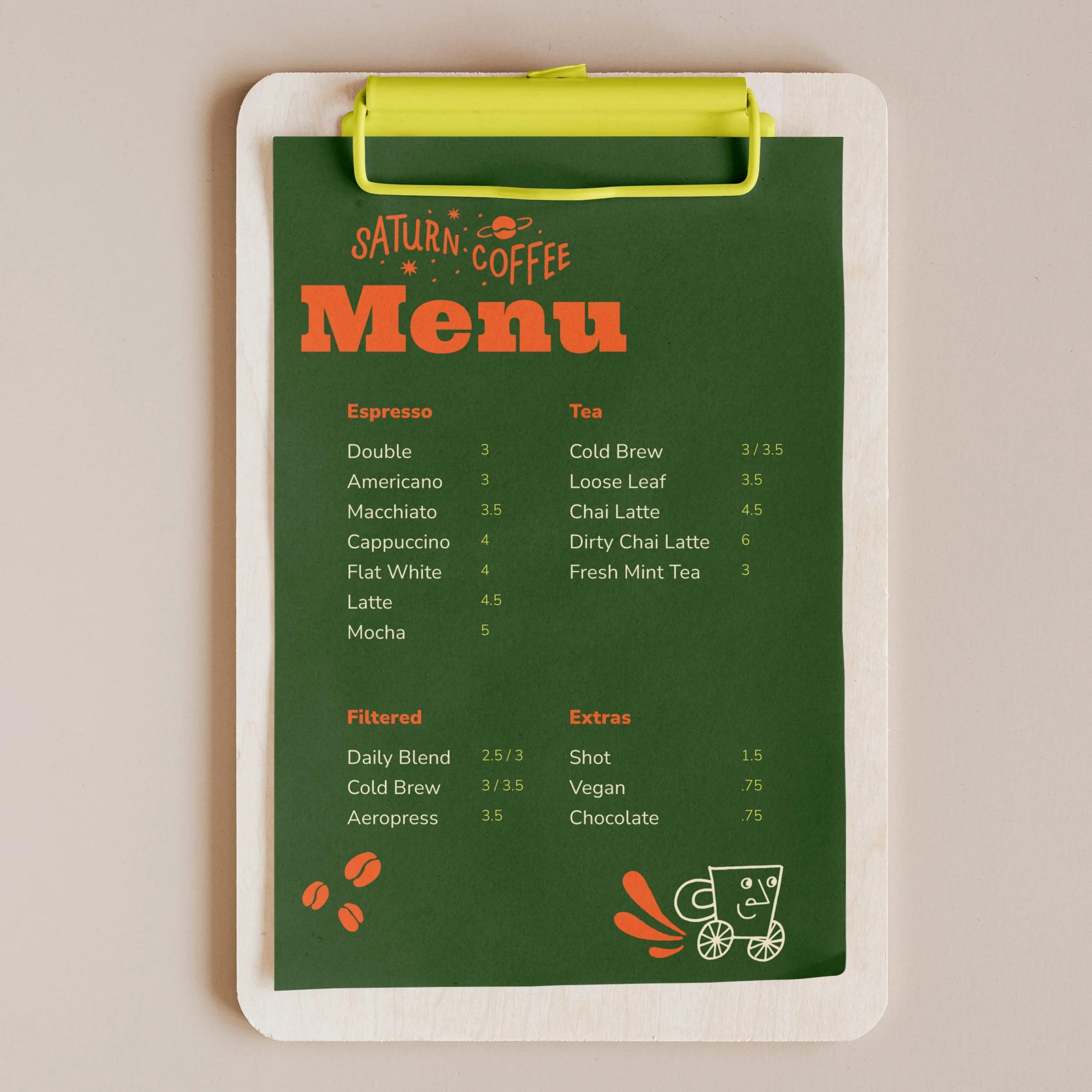 Branding Design for Saturn Coffee: Branding, logo design, illustration ...