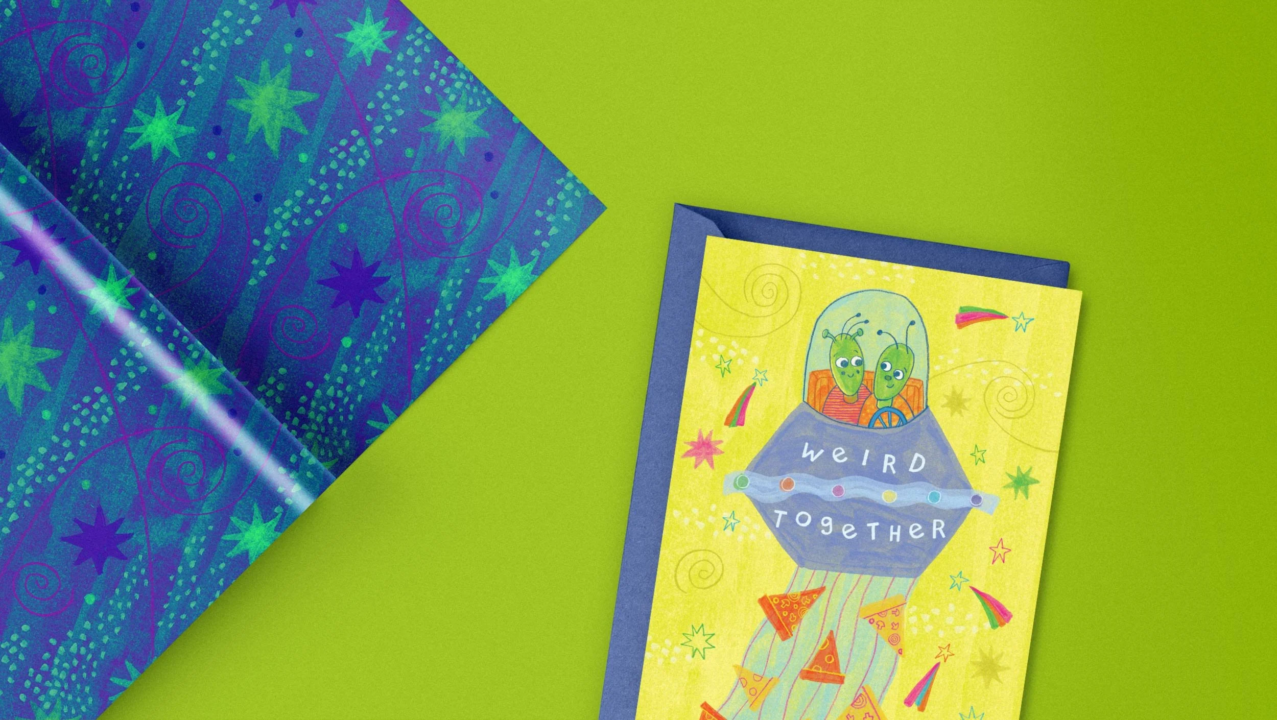 View Greeting Card Illustration & Design by Heather Miller | Colorful ...