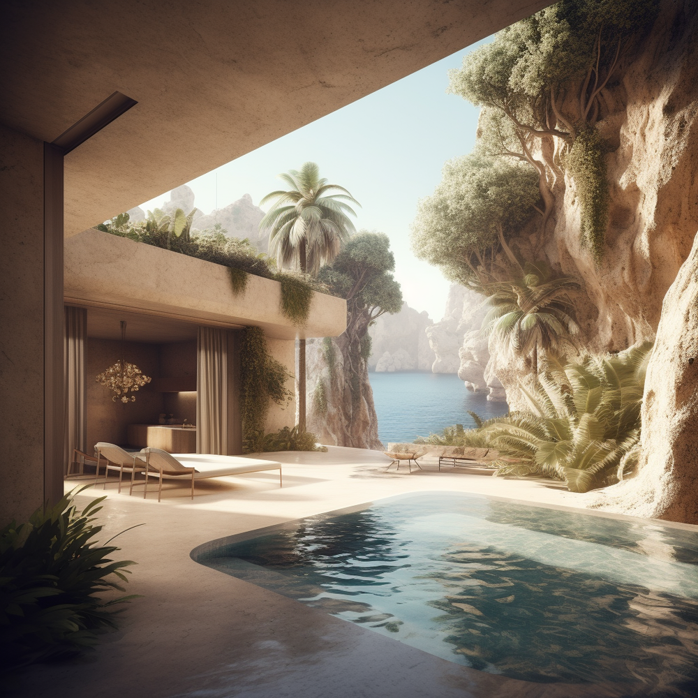 Travertine Villa Design — Artemis Interior