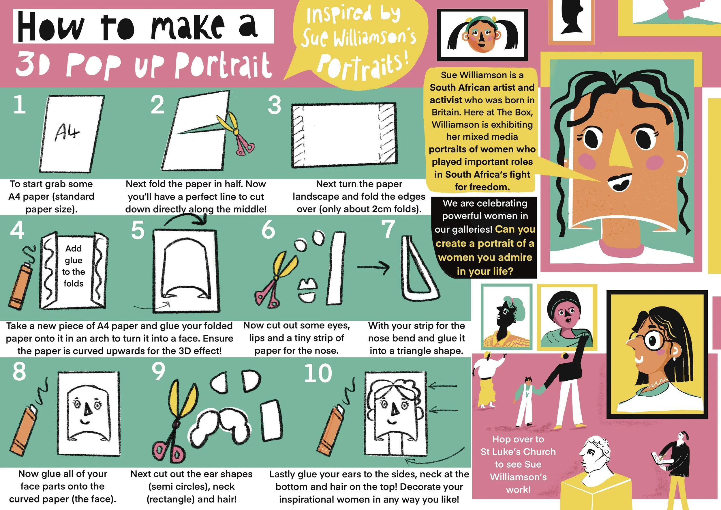 Pop up portrait — Jade illustrates