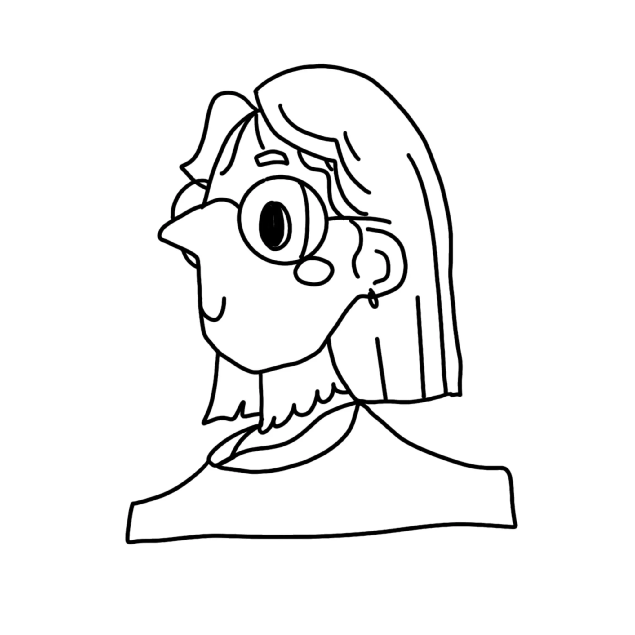 Pop up portrait — Jade illustrates