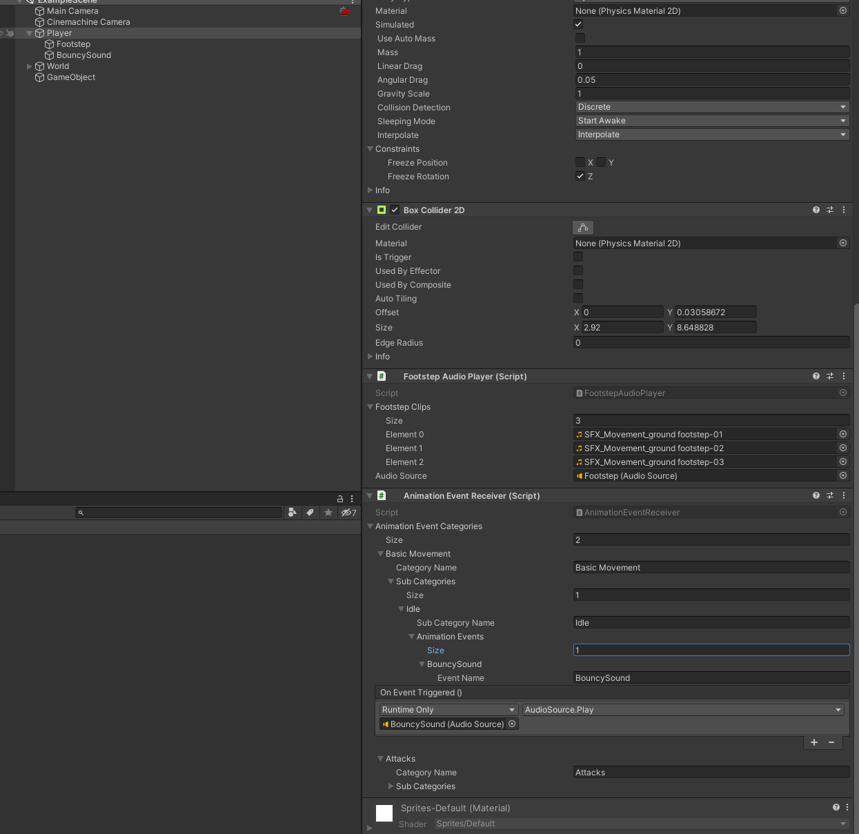 Unity Animation Events | احداث الانميشن في يونيتي — AHAKuo | Video Game Studio
