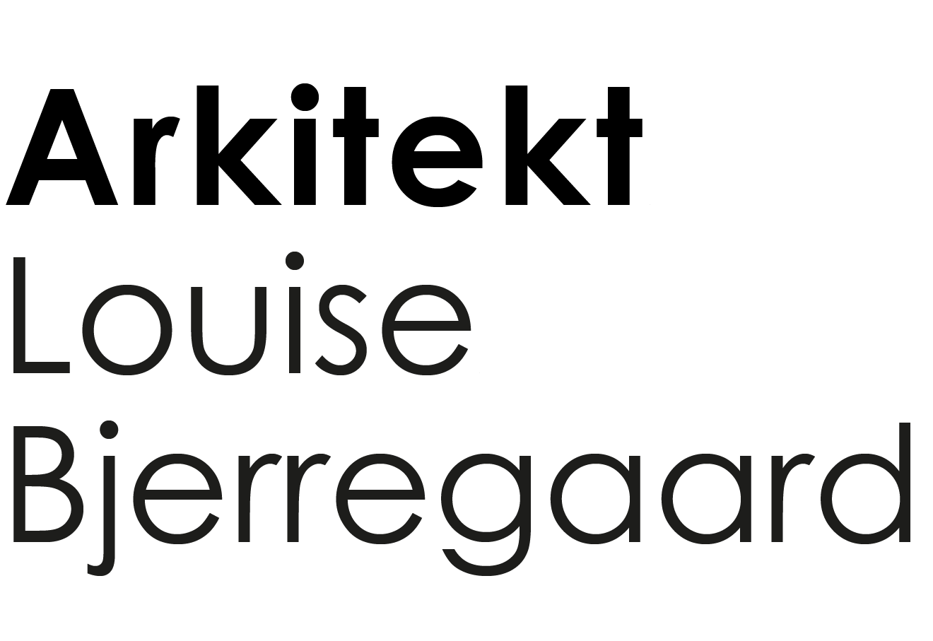 arkitekt louise bjerregaard