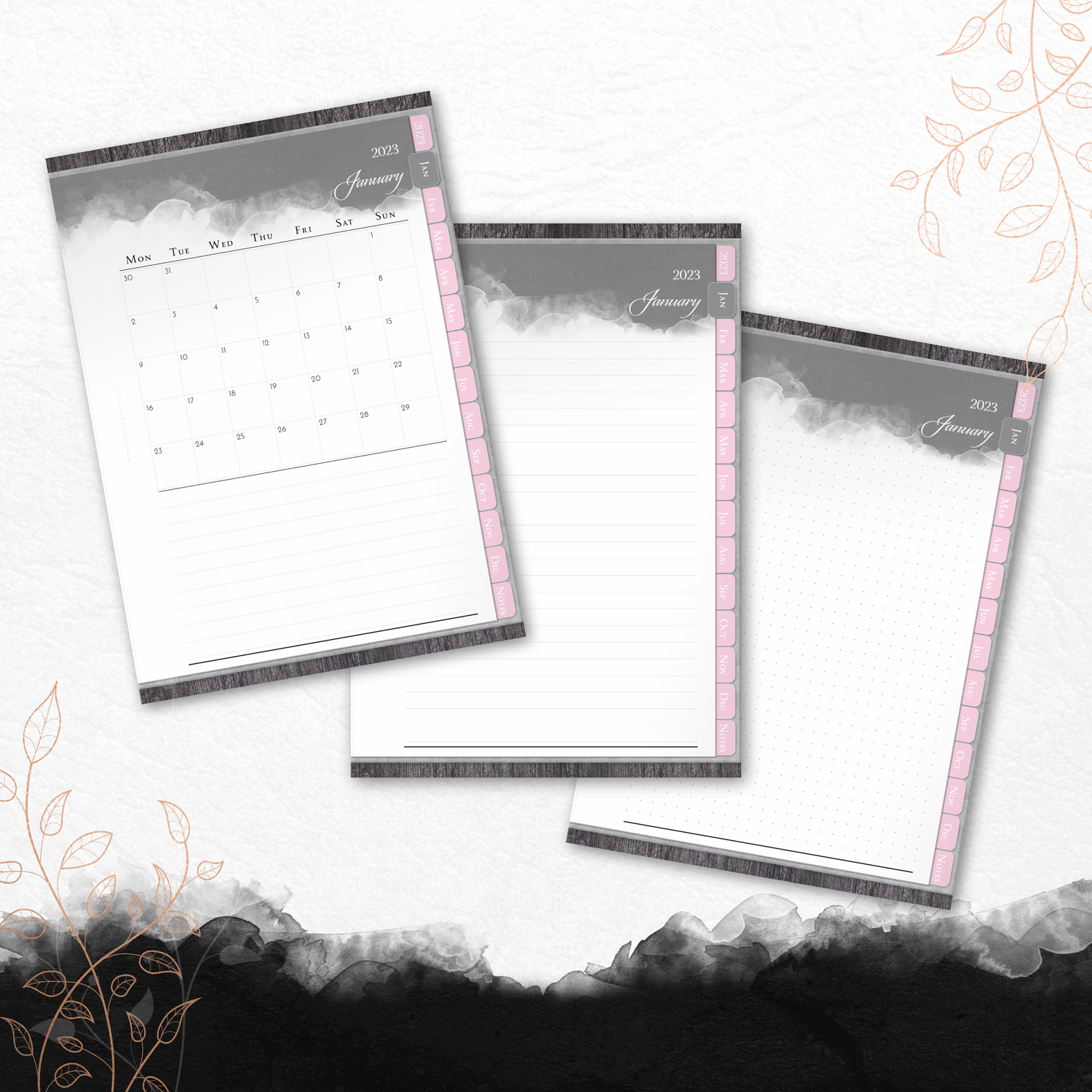 Freebie - 2023 Annual Notebook — Larissa By Design - Printable ...