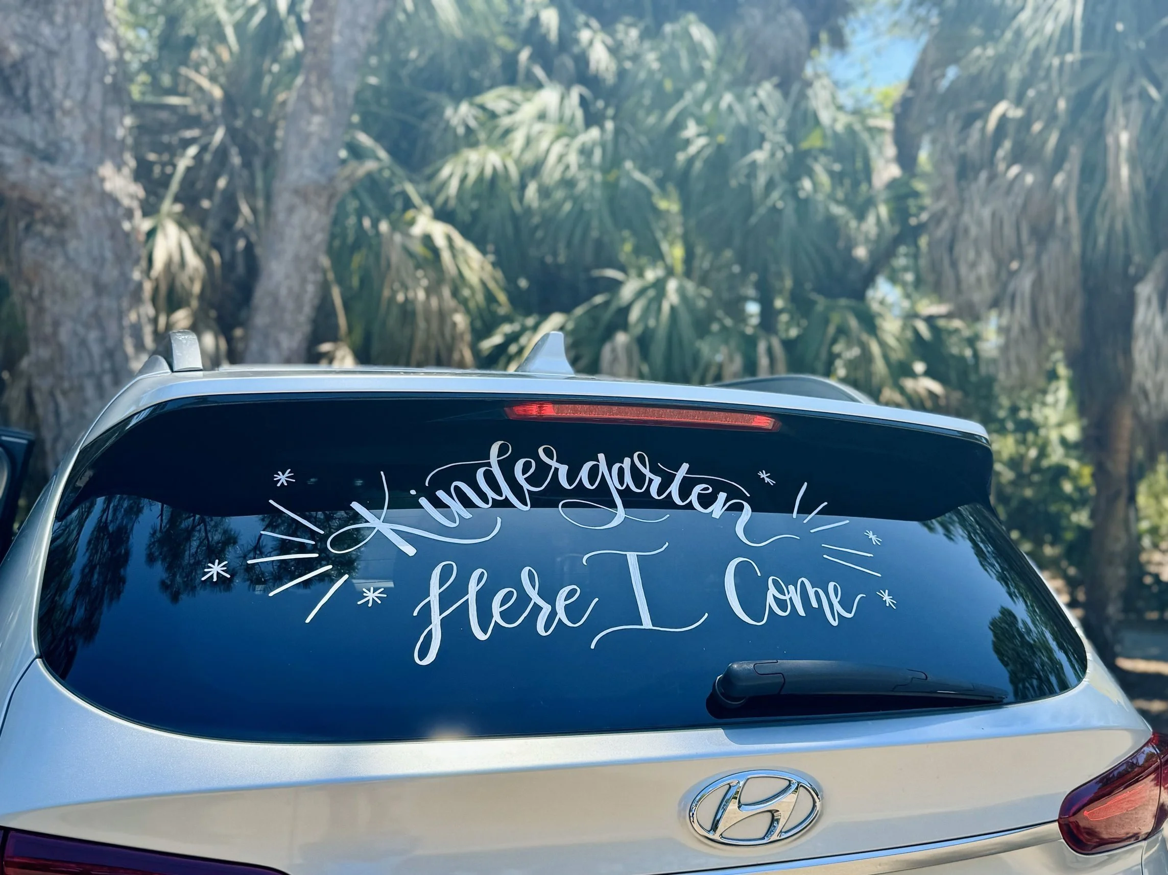 Graduation Car Lettering — The Collaborative Blonde