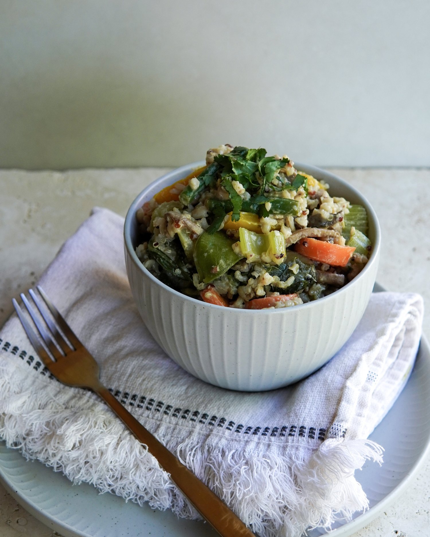 Green Curry Risotto — Umoya Wellness